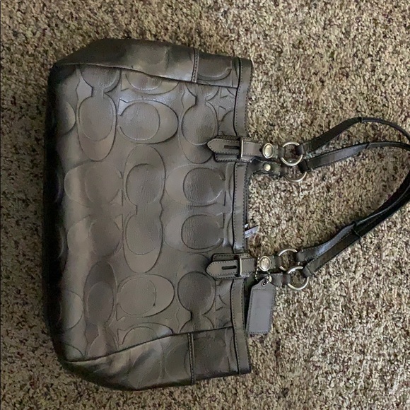 Coach | Bags | Silver Metallic Coach Purse | Poshmark